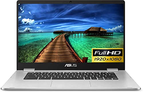 ASUS 15 Slim Chrome OS Laptop Intel Processor up to 2.4GHz 15.6in Full HD NanoEdge-Display with 180 Degree-Hinge 4GB DDR4 32GB Storage WiFi + BT (C523 â Renewed)