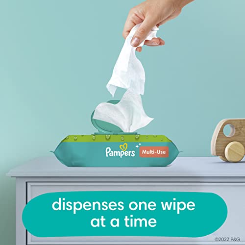 Pampers Baby Wipes Multi-Use Refreshing Rain 3X Pop-Top Packs 168 Count