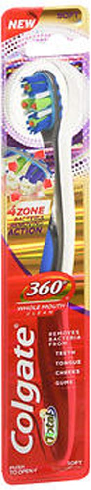 Colgate Total 360 4 Zone Whole Mouth Clean Manual Toothbrush, Soft