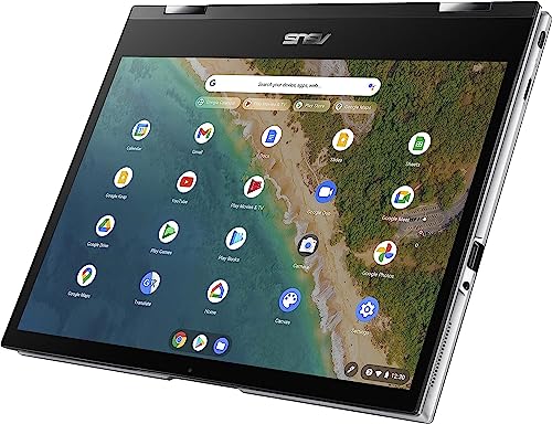 ASUS Chromebook Flip CM3, 12" Touchscreen NanoEdge Display, MediaTek™ Kompanio 820 (8192), Arm NATT MC5 GPU, 64GB eMMC, 4GB RAM, Wi-Fi 5, Chrome OS, CM3200FM1A-DH01T (Renewed)