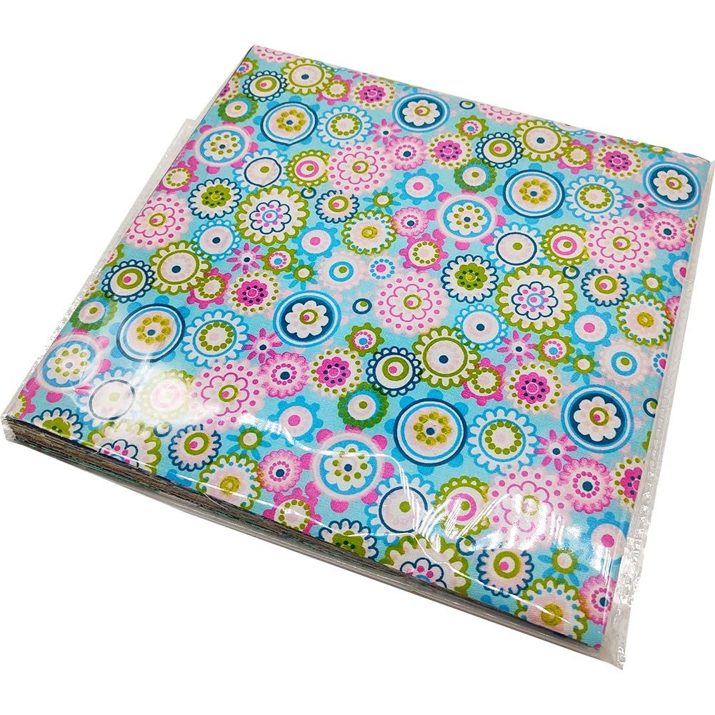 Cartisanat Quilting Fabric Bundles, 56 pcs/lot Top Cotton 5.9" x 5.9" (15cm x 15cm) Squares Patchwork, Precut Quarter Sheets & Different Pattern for DIY Sewing Mask & Craft.