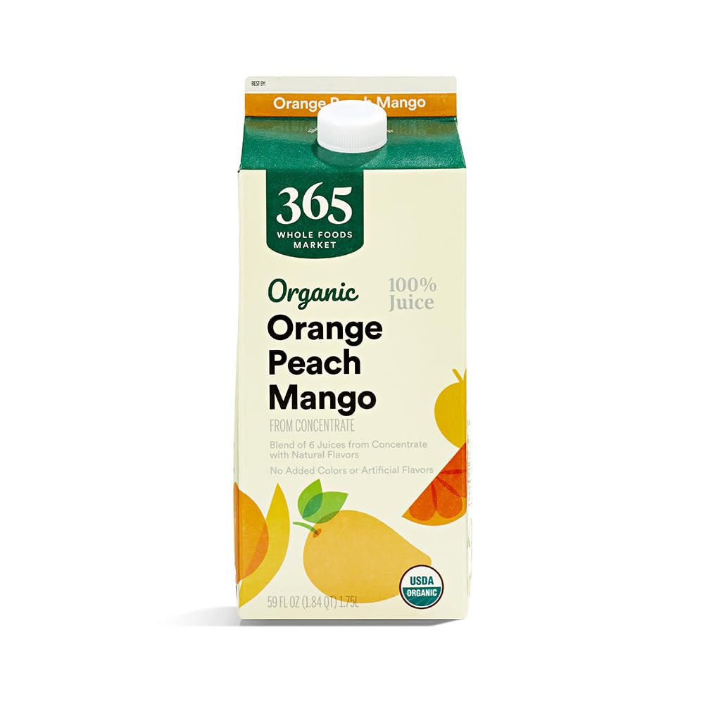 365 by Whole Foods Market, Organic Orange Peach Mango Juice, 59 Fl Oz