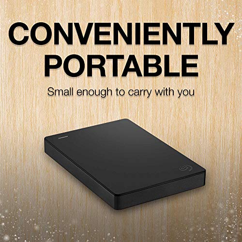 Seagate Portable 1TB External Hard Drive HDD – USB 3.0 for PC, Mac, PlayStation, & Xbox, 1-Year Rescue Service (STGX1000400) , Black