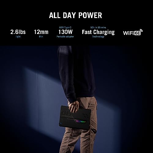 ASUS ROG Flow Z13 (2023) Gaming Laptop Tablet, 13.4” Nebula Display 16:10 QHD 165Hz, GeForce RTX 4050, Intel Core i9-13900H, 16GB LPDDR5, 1TB PCIe SSD, Wi-Fi 6E, Windows 11, GZ301VU-DS94,Black