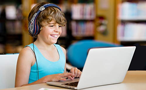 eKids Avengers Kids Adjustable Headband, Stereo Sound, 3.5Mm Jack, Volume Limited Headphones for School, Home, Travel