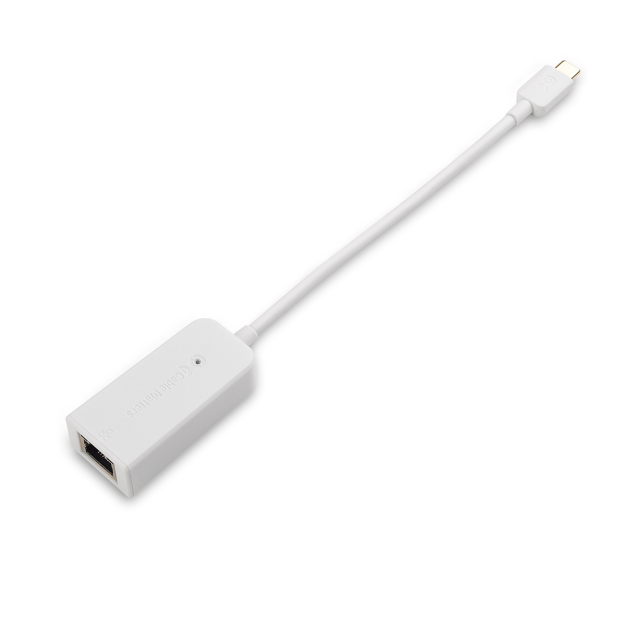 Cable Matters Plug & Play USB C to Ethernet Adapter with PXE, MAC Address Clone (Thunderbolt to Ethernet Adapter, Gigabit Ethernet to USB C) in White - Compatible with MacBook Pro, XPS, Surface Pro