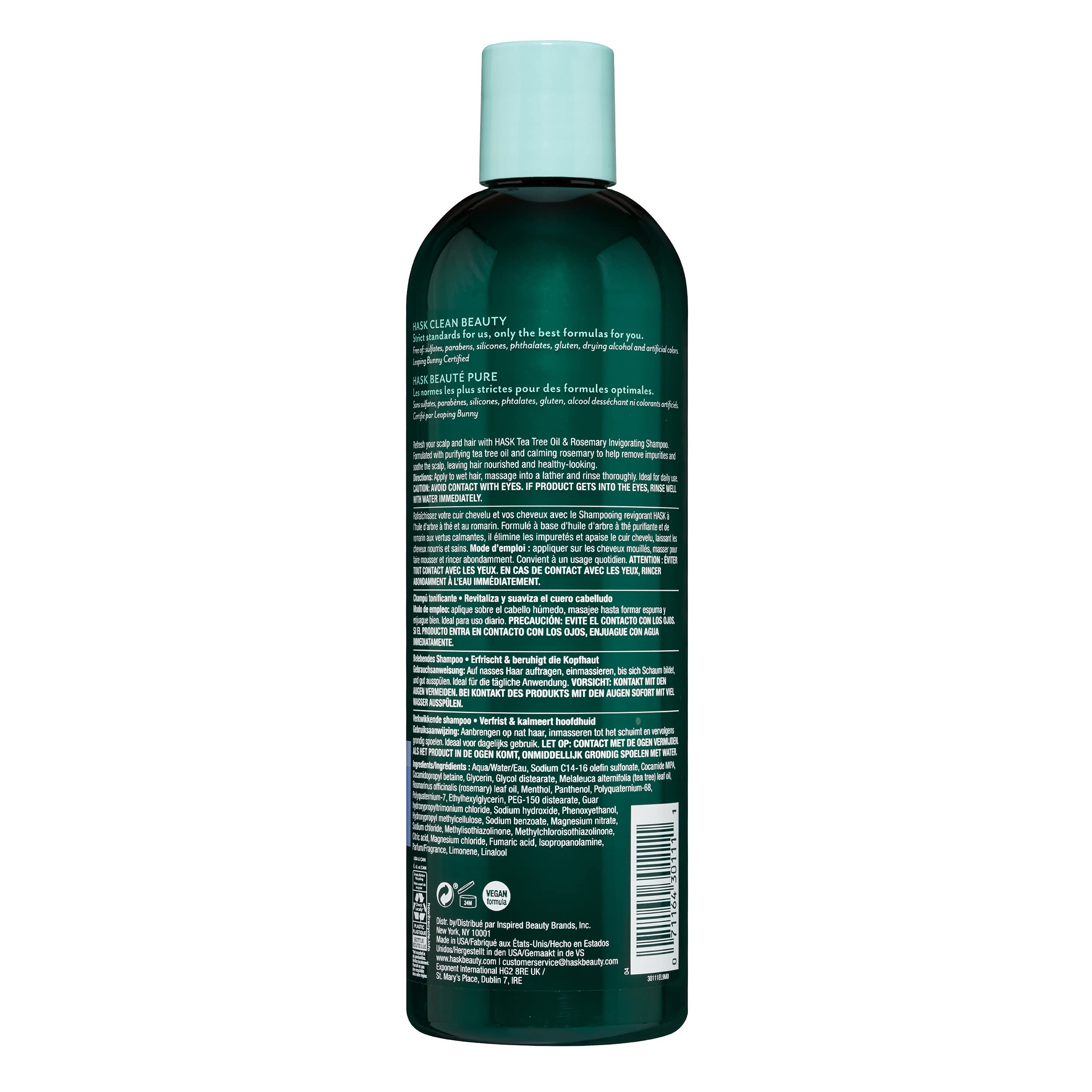 HASK Tea Tree & Rosemary Oil Scalp Care Shampoo - 12 fl oz