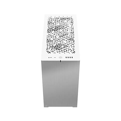 Fractal Design Define 7 White Brushed Aluminum/Steel E-ATX Silent Modular Tempered Glass Window Mid Tower Computer Case