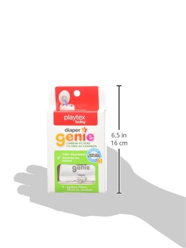 Diaper Genie Playtex Carbon Filter Refill Tray for Diaper Pails, 4 Count