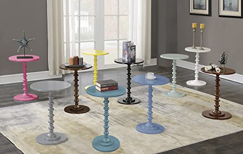 Convenience Concepts Palm Beach Spindle Table, Black, 17.75 in x 17.75 in x 24 in