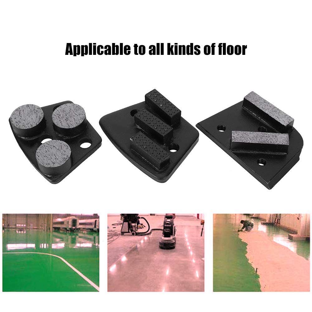 3PCS Diamond Sanding Pads, Diamond Grinding Discs, Floor Polisher Pads for Polishing Uneven Ground, Leveling Concrete