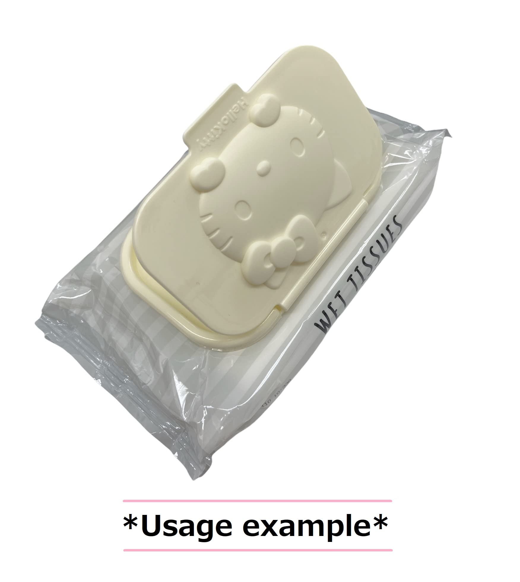 Sanrio Hello Kitty Baby Wet Paper Wet Tissue Wipe Lid Cover (White)
