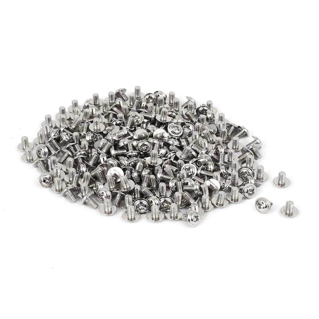 New Lon0167 Computer PC Featured Case Nickel Plated reliable efficacy Phillips Washer Motherboard Screw PWM3x5mm 300pcs(id:86a 42 69 600)