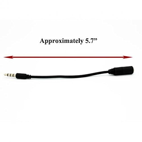 Headphone Adapter 2.5mm to 3.5mm Earphone Jack for G8 ThinQ, Converter Earbud Headset Audio Adaptor Mic Support Compatible with LG G8 ThinQ