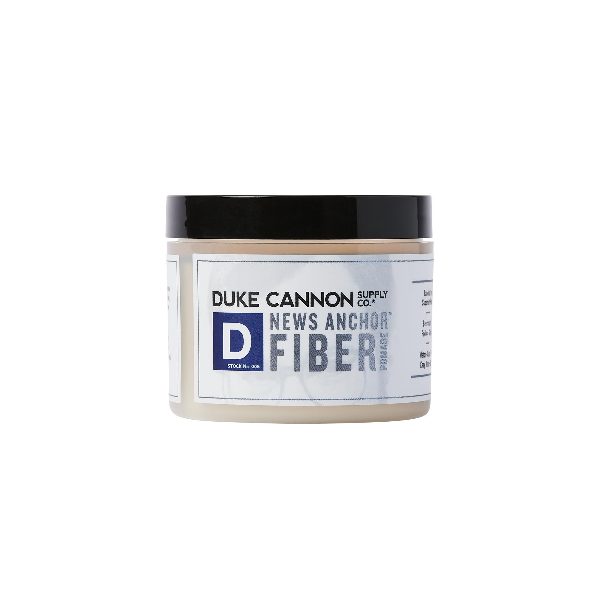 Duke Cannon News Anchor Fiber Pomade - Strong Hold, Natural Matte Finish - 4.6 oz