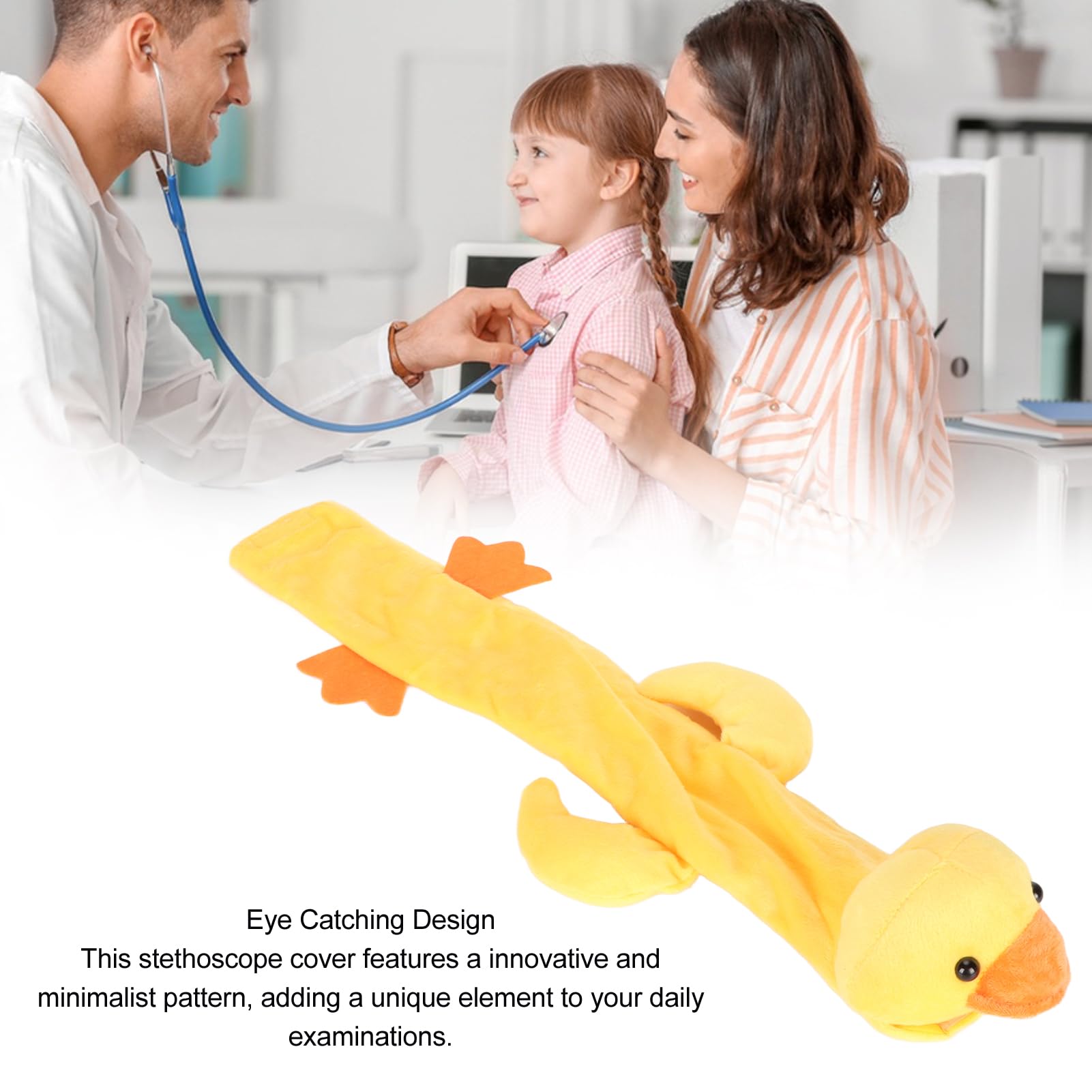 Stethoscope Covers Cute Animal Shape Plush Stethoscope Cover Sleeves Stethoscope Accessories for Nurses Doctors (Duck)