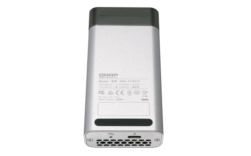 QNAP Thunderbolt 3 to 10GbE SFP+ Adapter, Bus Powered, 1.08 x 2.20 x 4.41 in