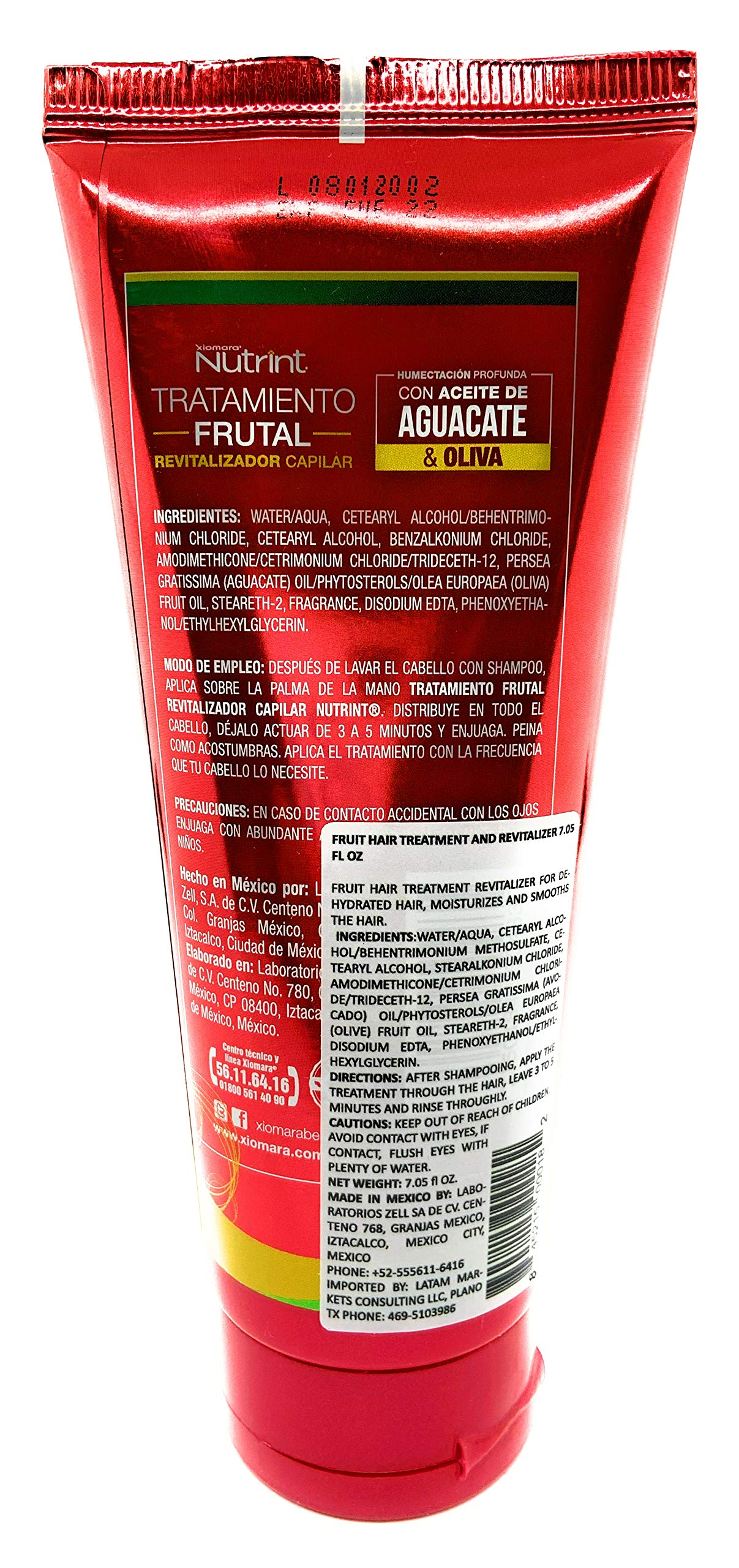 Xiomara Tratamiento Acondicionador Aceites Aguacate y Oliva Revitaliza tu Cabello