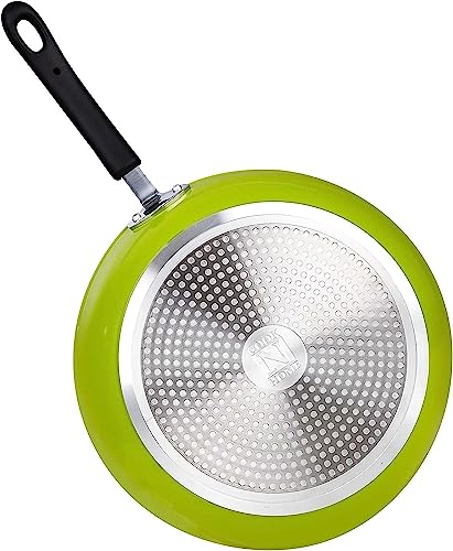 Cook N Home Saute Fry Pan, 12-inch, Green