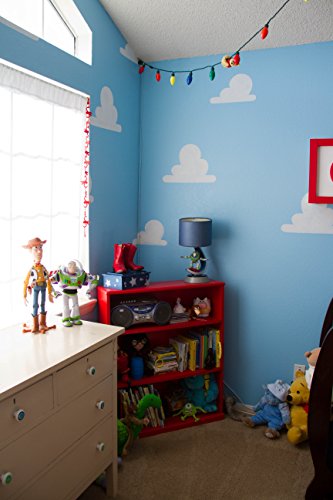 Cloud Stencil Set for Wall Decor: Reusable Stencils for a Kid’s Toy Story Room or Andy’s Room Nursery, 2-Pack Includes 1 Large and 1 Small Cloud Stencil