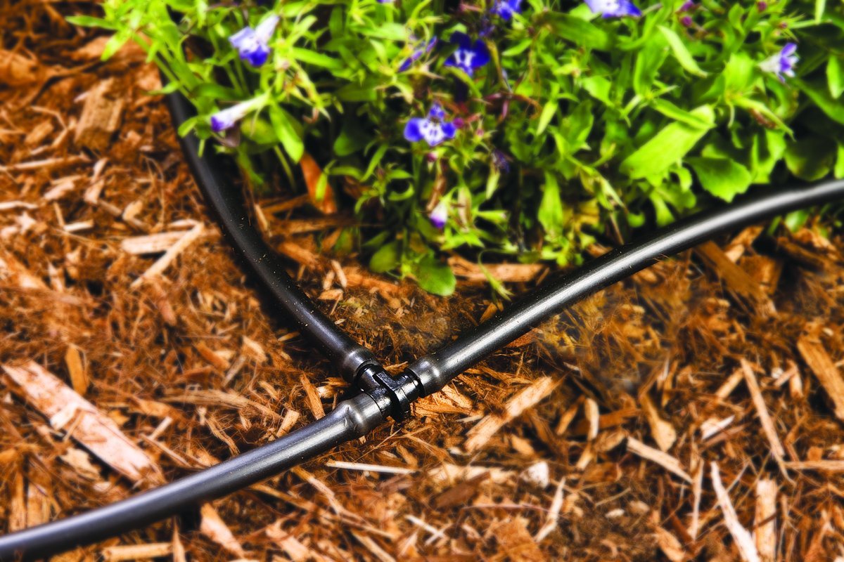USA MADE - Irrigation Drip Line Emitter Tubing 100', 12" Emitter Spacing, 1/4" .52 GPH, color black (.170 ID x 240 OD)