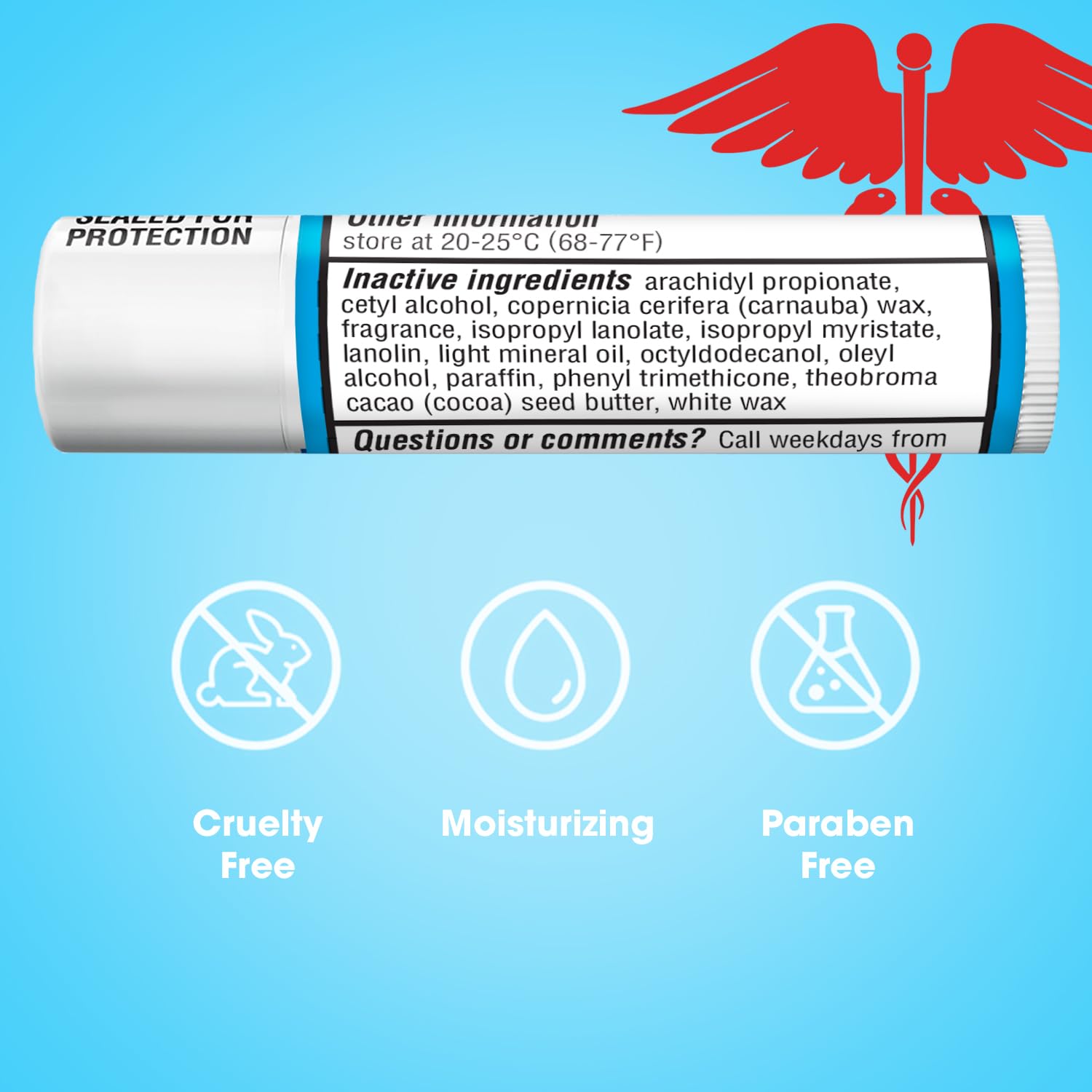ChapStick Bulk Medicated Lip Balm 12-Pack โ External Analgesic, Skin Protectant for Dry Lips & Cold Sore Pain Relief, 0.15 Oz Ea