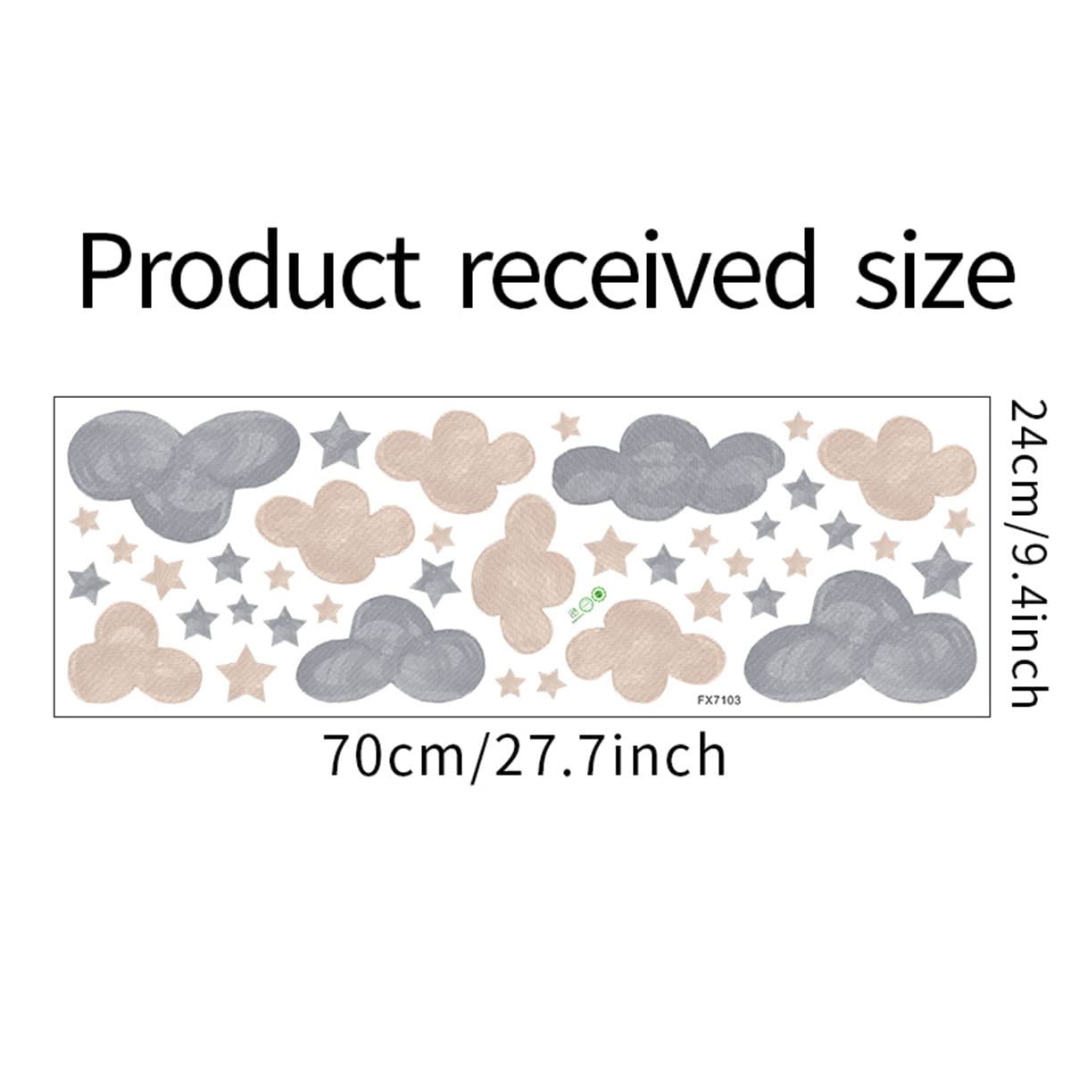 Clouds Wall Stickers, Cute Clouds Wall Decals for Little Girls Bedroom Nursery Kids Room Classroom Daycare and Party Decoration