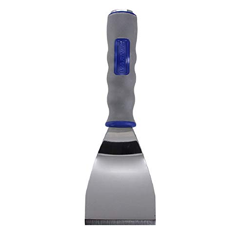 Warner Manufacturing Warner Tool 397 3" Easy Reach Scraper w/Threaded Handle, Stainless Steel Blade, .060", 3" Bent, Multicolor