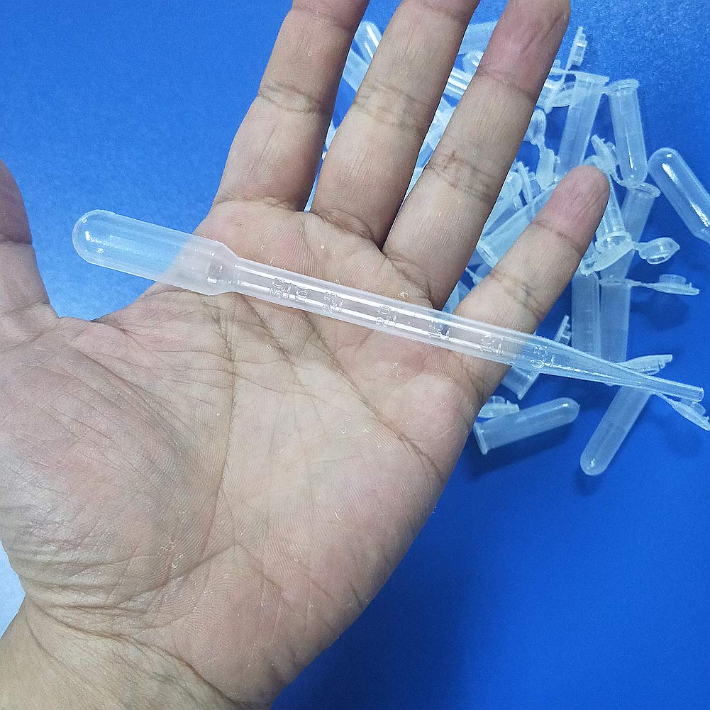 PUPUZAO Newly Hatched Brine Shrimp Storage Tubes 2ml (40 Pack) with Collecting Droppers