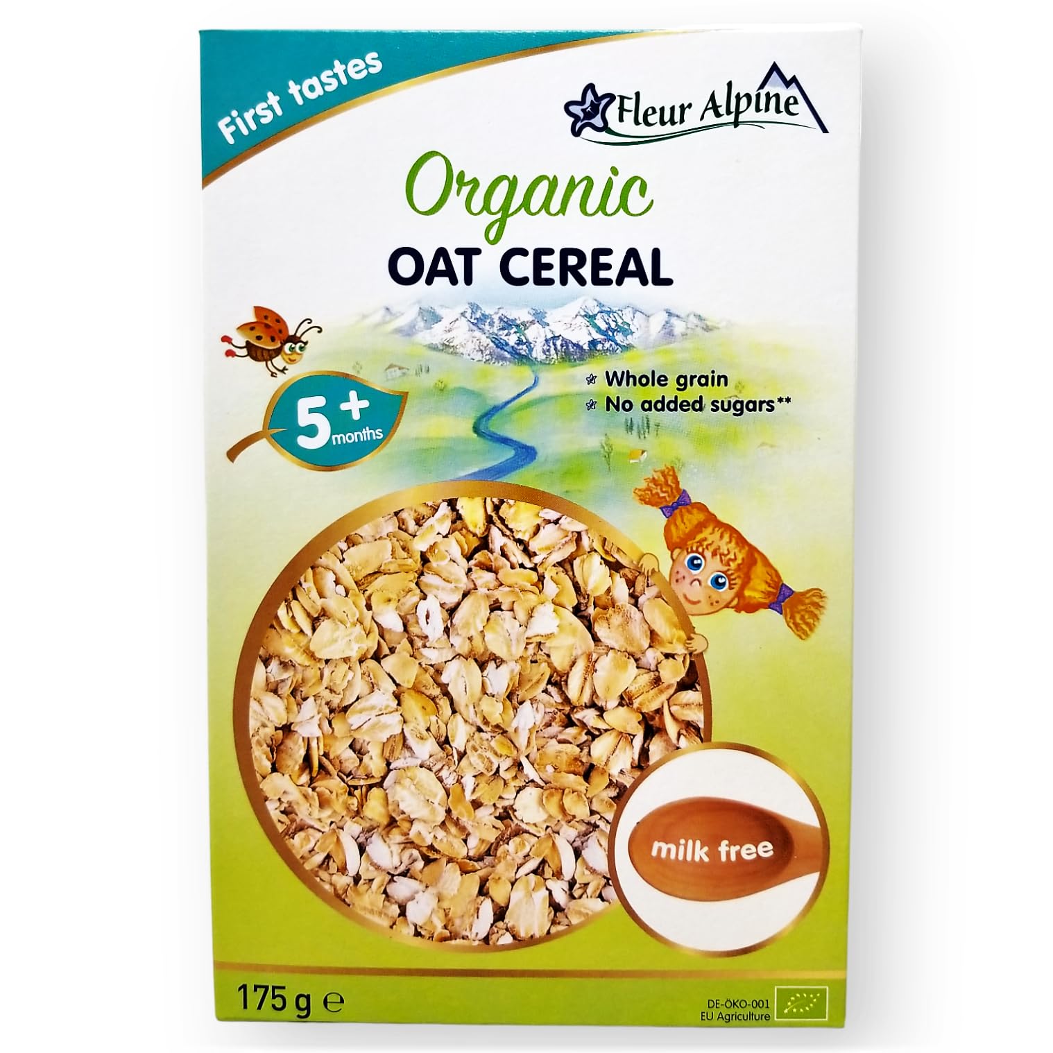 Fleur Alpine Beby Cereal for Babies from 5 months 175g from Germany (Oatmeal)