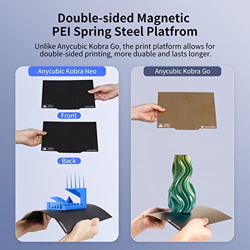 Anycubic Kobra Neo, Pre-Installed FDM 3D Printer with Direct Drive Extruder High Precision Printing Removable Magnetic Platform with 25-Point LeviQ Leveling, Printing Size 220×220×250mm