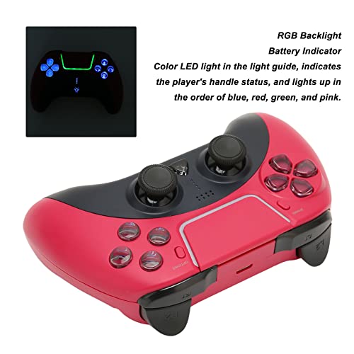 4023D RGB Backlight Wireless Bluetooth Gamepad Controller, Vibrating Six Axis Gamepad Built in Speaker and 3.5mm Headphone Jack, for PS3 PS4 Console