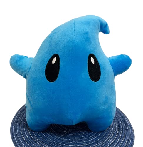 AILAAH Mario All Star Collection Luma Star Stuffed Plush Toy,Mario Plush Suitable for Gift Luma Plush Mario or wear with Princess Peach Costum's,10''(Blue) xt-01