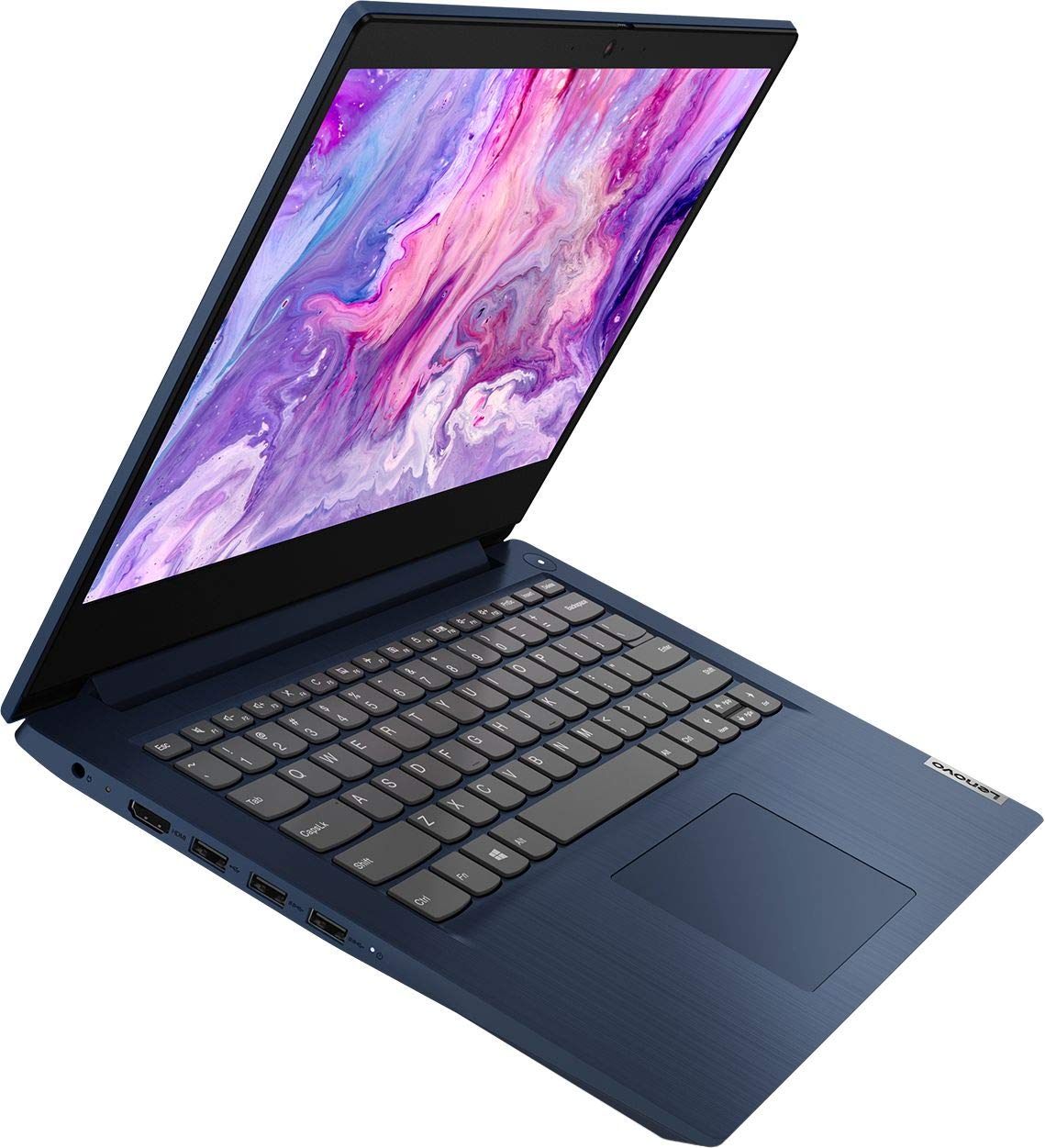 Lenovo 2020 IdeaPad 3 Laptop, 14" Full HD Screen, AMD Ryzen 3 3250U Processor, Webcam, HDMI, Wi-Fi, Bluetooth, Online Class, Windows 10 Home, KKE Bundle, Blue (20GB RAM | 512GB SSD)