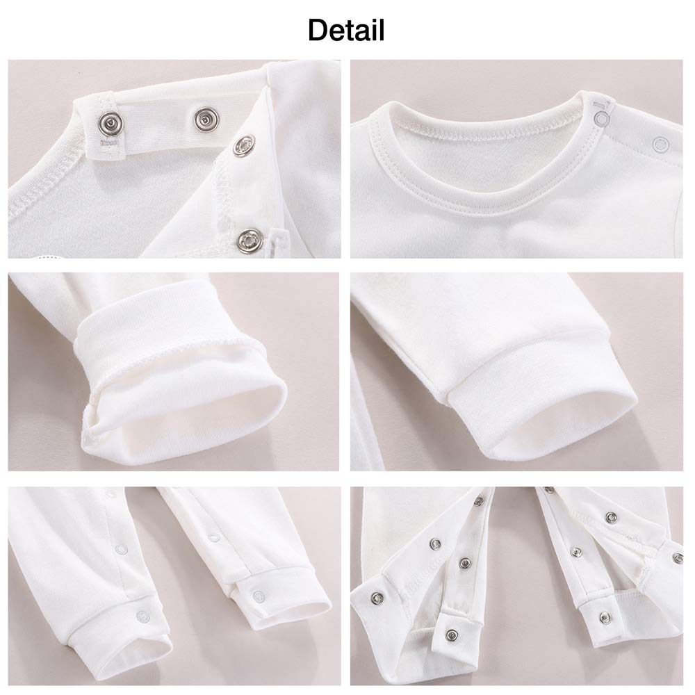 Marinas Unisex Baby Cotton Long-Sleeve Bodysuits MVP-24 Romper Jumpsuit