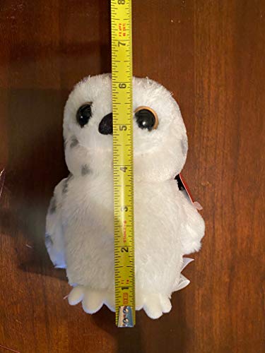 Aurora® Adorable Mini Flopsie™ Snowy Owl Stuffed Animal - Playful Ease - Timeless Companions - White 8 Inches