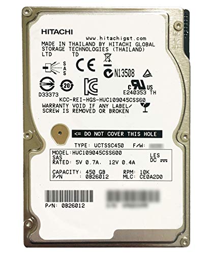 HPE 450GB HUC109045CSS600 5697-1286 0B26012 10K SAS 6Gbps 2.5" SFF