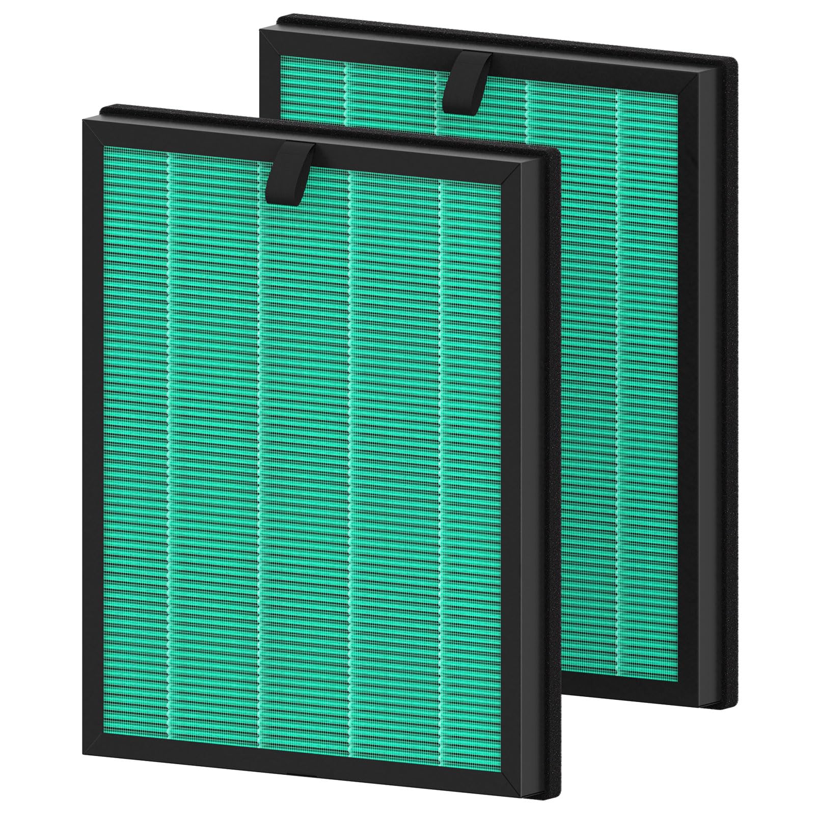 4 Pack MKD05 Replacement Filter Compatible with MKD05 Purifier, H13 HEPA Air Filter with Carbon Filter, Pet Dander Version, Green