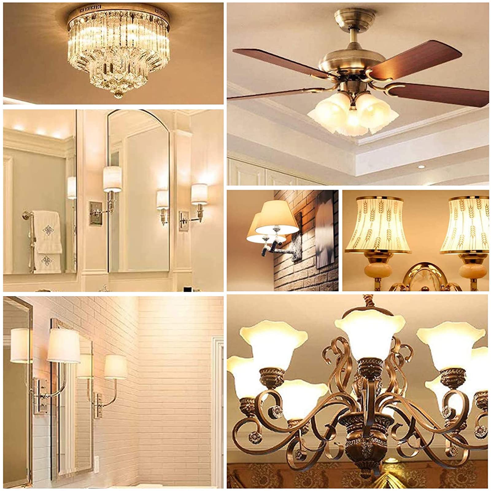 40W Refrigerator Light Bulb Small A15 & G45 LED Bulb Non-Dimmable,5W(40 Watt Equivalent),E26 Base,Soft White 3000K,450 Lumen,120V LED Appliance Bulb for Kitchen,Freezer,Ceiling Fan,Floor Lamp(12 Pack)