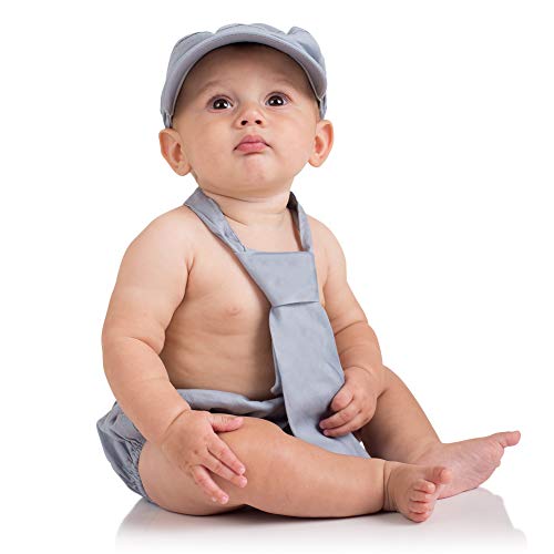 juDanzy Baby & Toddler Plaid Cabbie Hats (6-12 Months, Gray)