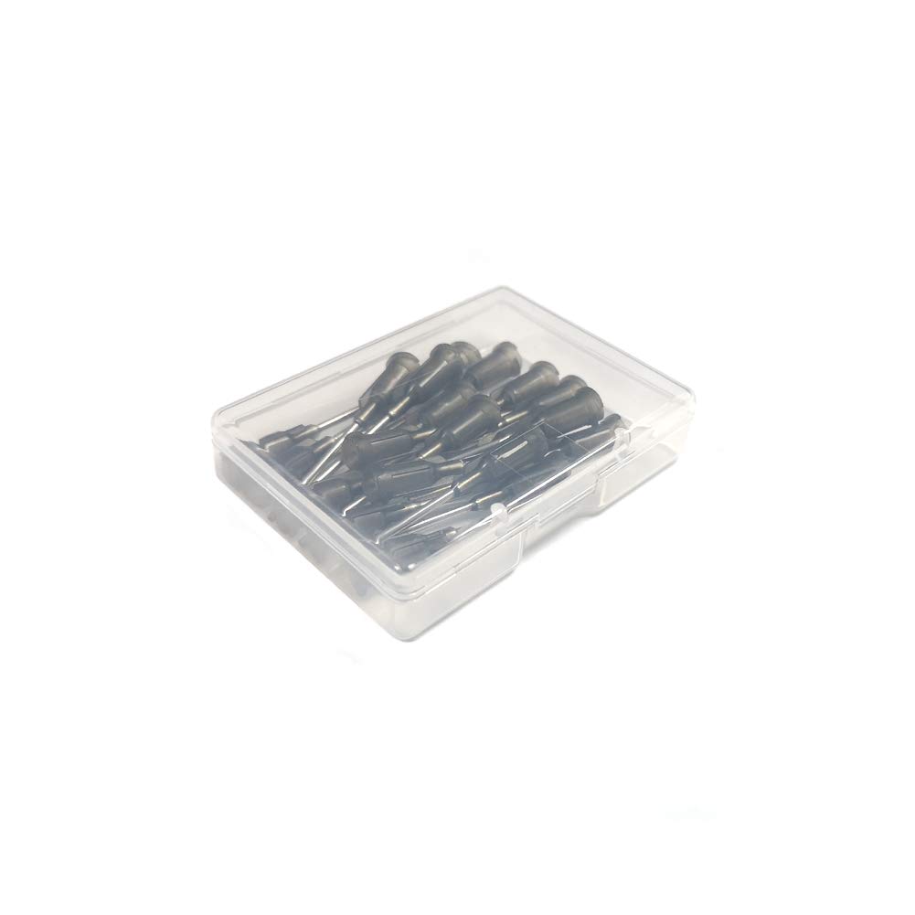 SANANTS 16 Gauge 1 Inch Industrial Blunt Tip Dispensing Needle with Luer Lock,Precision Applicator,Gray 20 PCS