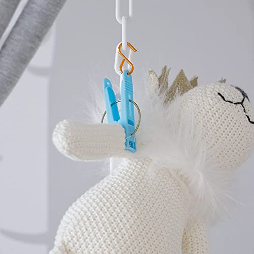 Dreambaby Super Corner Toy Hammock Net Organizer - with Stuffed Animal Toy Chain Hanger - 6ft Long - Holds up to 10lbs Maximum Weight - White - Model F605