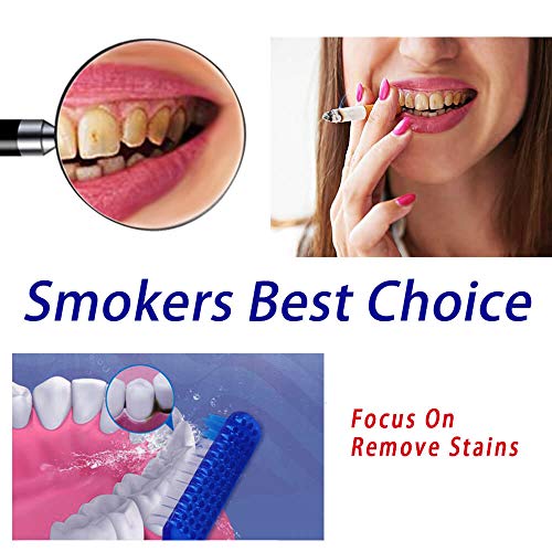 DR PERFECT Toothbrushes for Smoker’s Firm Toothbrush Super Hard Bristles for Teeth Whitening