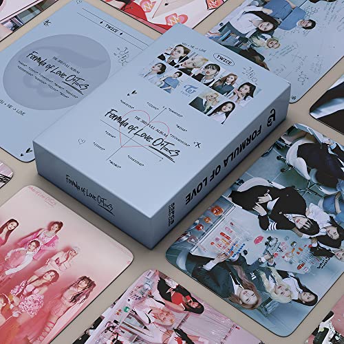 Fatyi Twice Gift Set with Lomo Card, Photocard Set, Merch With Sticker, 3D Sticker, Pen, Mirror, Wristband, Lanyard, Notebook and Hanging Flag, Kpop set