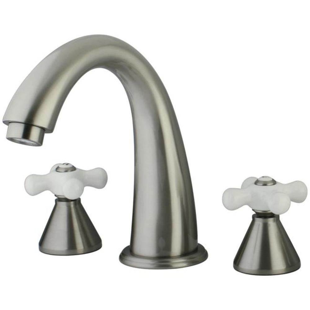 Elements of Design ES2368PX Los Angeles Two Handle Roman Tub Filler, Satin Nickel