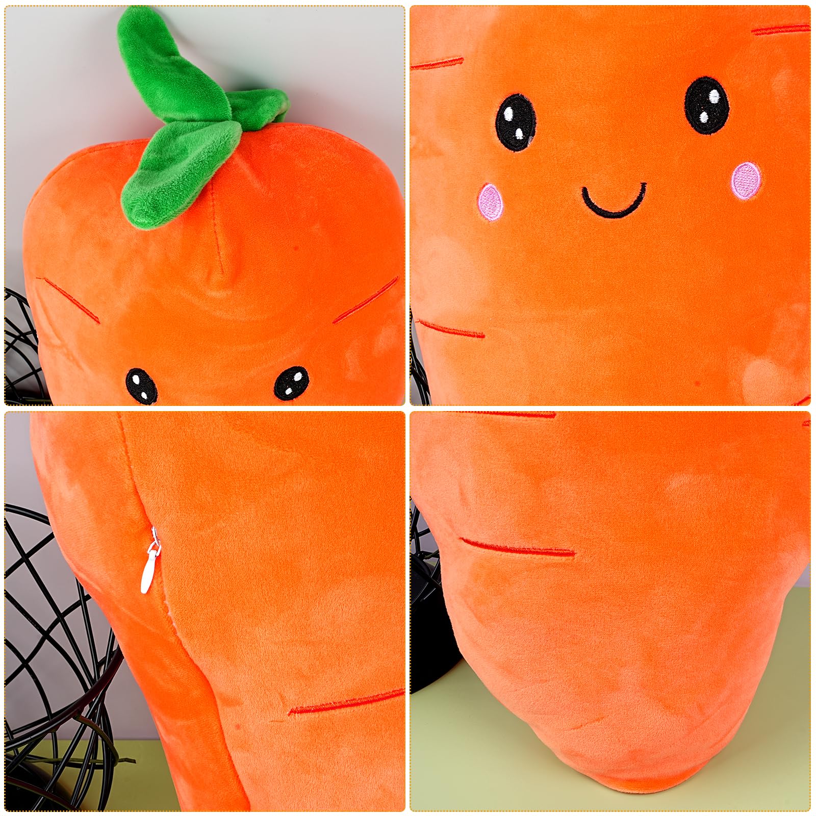 ASkinds Cartoon Carrot Plush Toy, 30inch Cute Carrot Shape Pillow Stuffed Carrot Toy Soft Carrot Doll for Boys Girls