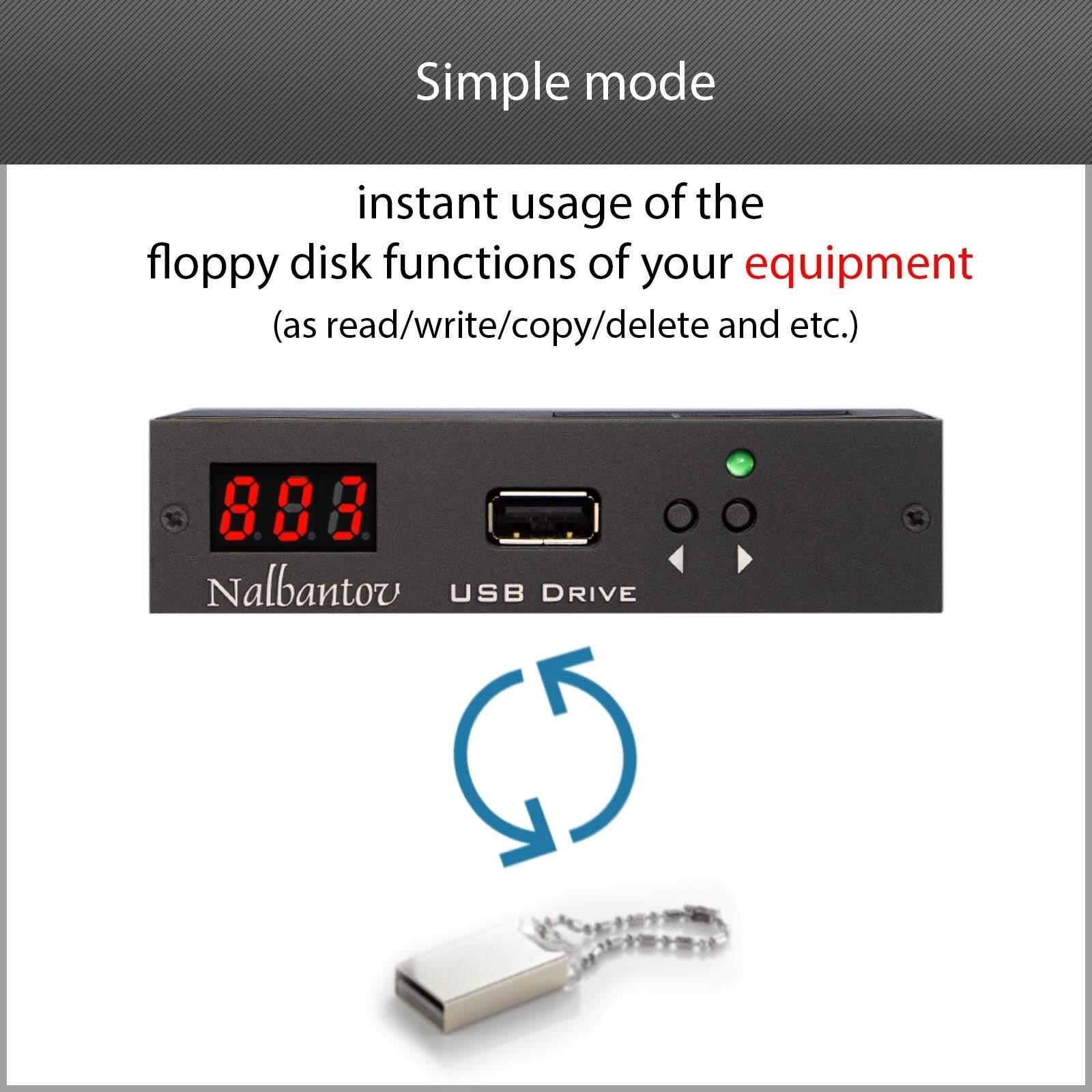 Floppy Disk USB Emulator Nalbantov N-Drive 1000 for PianoDisc PDS128 and PDS128 Plus