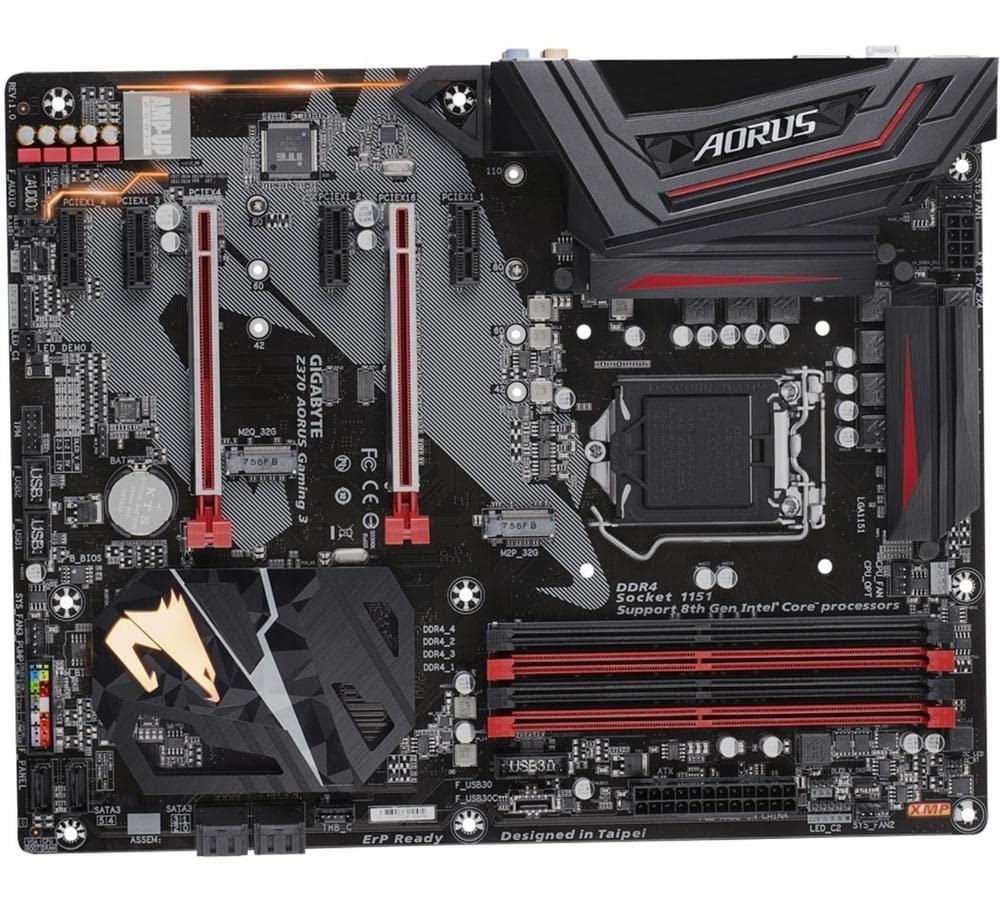 Gigabyte Z370 AORUS Gaming 3 Intel LGA1151/ATX/2xM.2/Front USB 3.1/RGB Fusion/Fan Stop/CrossFire Motherboards