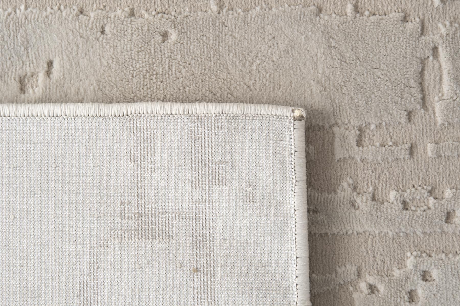 Revival Rugs Ebb 8'x10β Washable Area Rug for Living Room Bedroom - 100% Recycled Oeko-TEX Certified, Medium Pile, Taupe