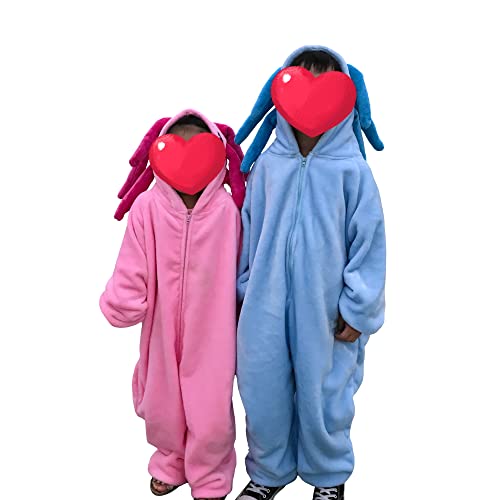 Cute Axolotl Unisex Child Axolotl Animal One-Piece Cosplay Plush Onesie Costume Large (No mask), Pink